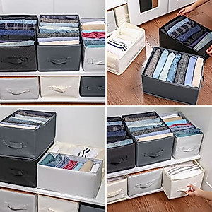 Hinotori Jeans Tshirt Drawer Organizer Tray for Clothes Leggings, Pants, Tights