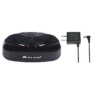 Midland – AVP10 Dual Desktop Charger for GXT Series Radios with AC Wall Adaptor