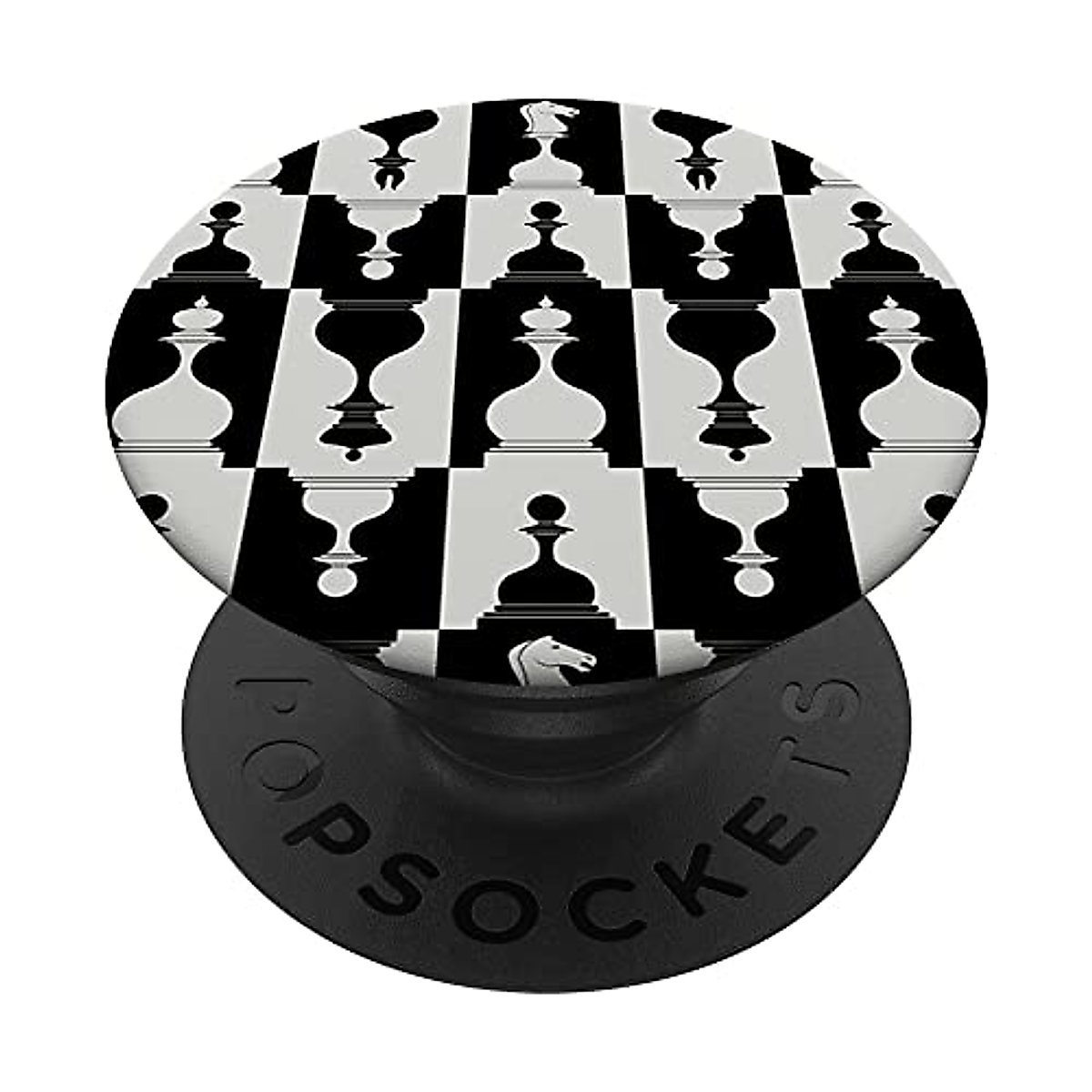 Chess Themed Pattern Chess Player PopSockets Swappable PopGrip