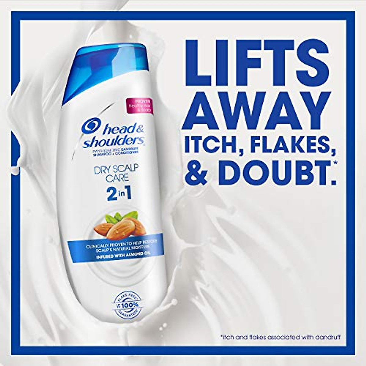 Head and Shoulders Dry Scalp Care Anti-Dandruff 2 in 1 Shampoo & Conditioner, 23.7 fl oz