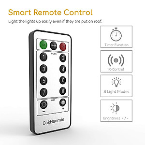 6 Pack Fairy Lights Battery Operated with Timer 2PCS Remote 6.5ft 20LED Warm White Twinkle Lights Waterproof Silver Wire Fireflies lights DIY Mason Jar Wedding Party Christmas Centerpiece Table Deco