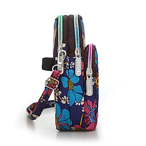 Fashion Sports Shoulder Bag Mini Wrist Purse Armband Bag Universal Phone Holder Pouch Case for iPhone/Samsung/LG/Moto/Black Berry/Sony/HTC/Nexus/Nokia/Lumia/Huawei and So on. (Blue Sunflower)