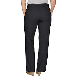 Dickies Womens Plus-Size Relaxed Straight Stretch Twill Pant, Desert Sand, 18W