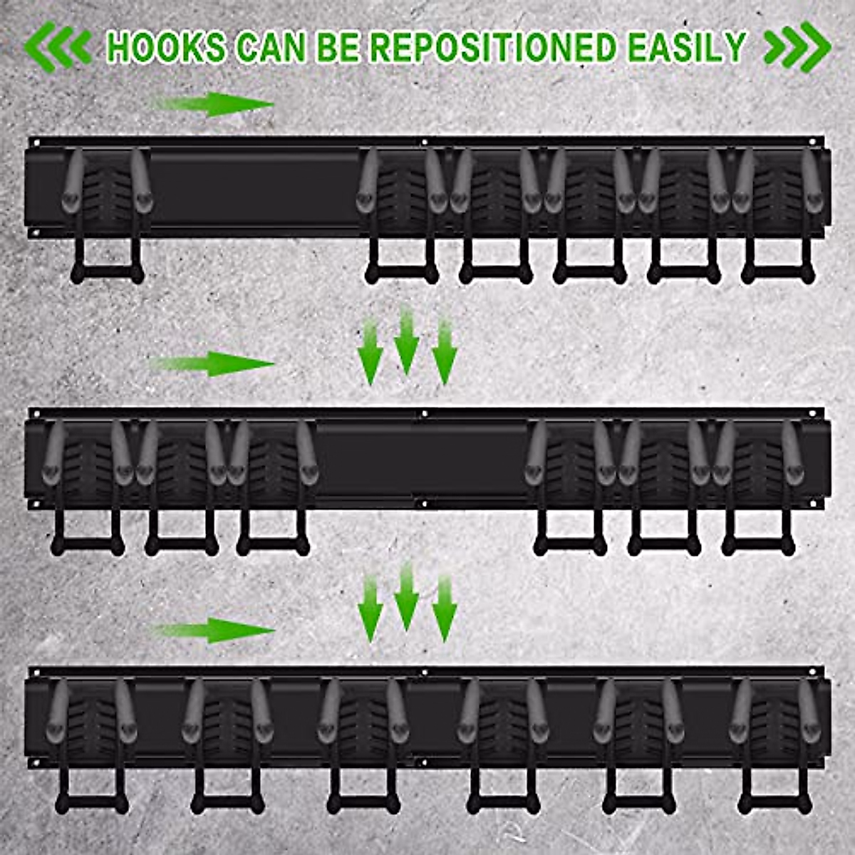 MENGXIANG Ski Wall Rack 6 Pairs of Ski Storage Rack Wall Mount Snowboard Rack for Home and Garage Skiing Storage Mount Holds Up to 300lbs