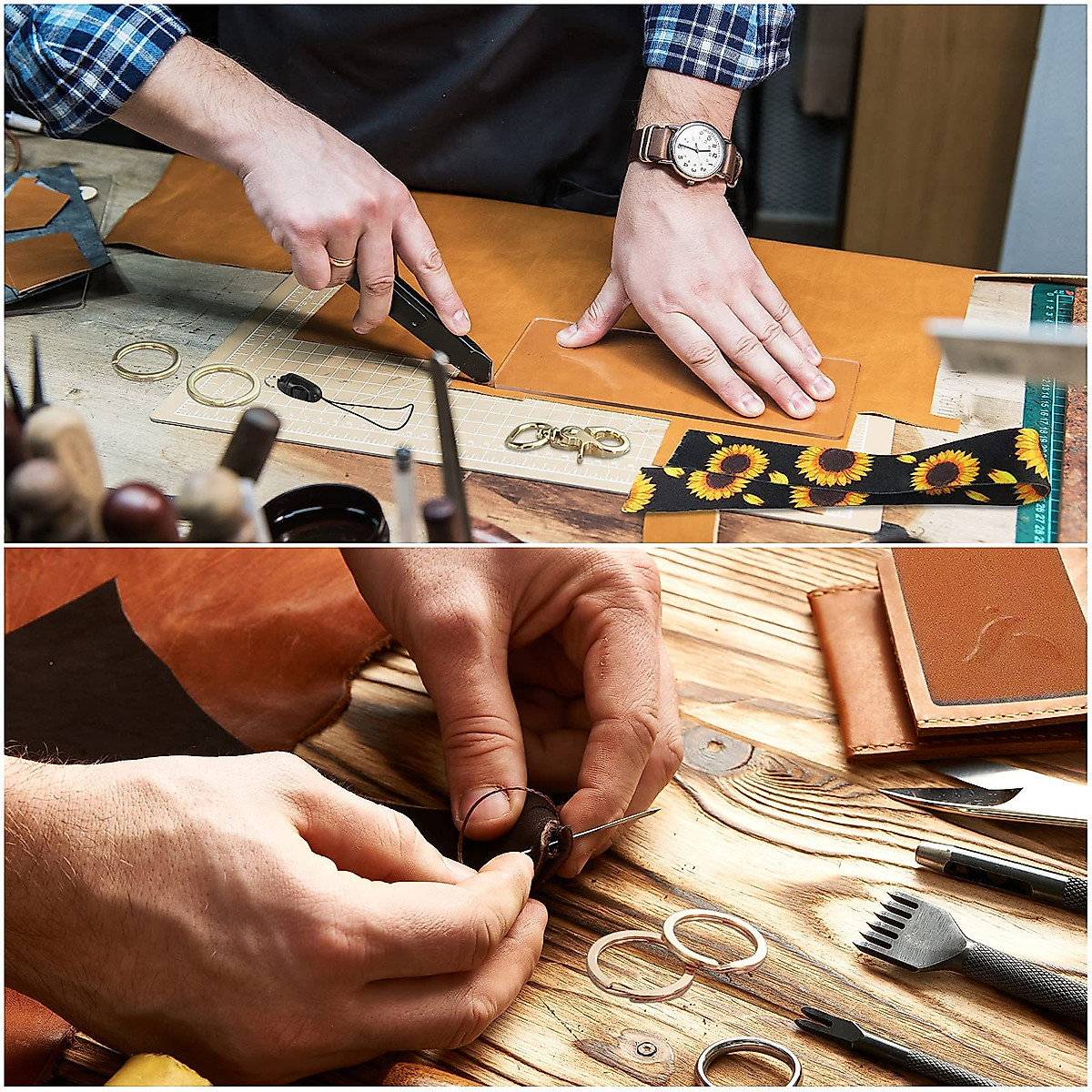 Yiflin Cute Wrist Lanyard for Keys, Keychain, Wallet, Id Holder, Cell Phone, Wristlet Lanyard Key Chain Holder（Colored Dinosaur S）