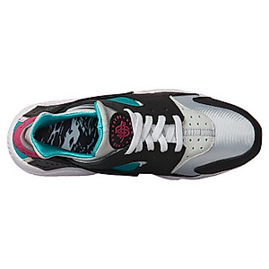 Nike mens Air Huarache Running Shoe, Black/Lethal Pink-new Emerald, 9.5