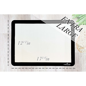 Non-stick Silicone Baking Mats | Extra Large Half Sheet (12.5''x17.25'') | Set of 2 | Civitas Living (SBM125X1725)