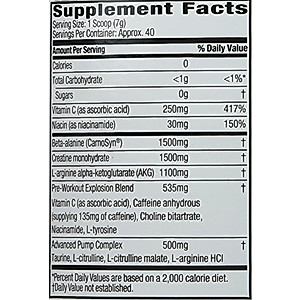 Pre Workout | Six Star PreWorkout Explosion | Pre Workout Powder for Men & Women | PreWorkout Energy Powder Drink Mix | Sports Nutrition Pre-Workout Products | Fruit Punch (30 Servings)