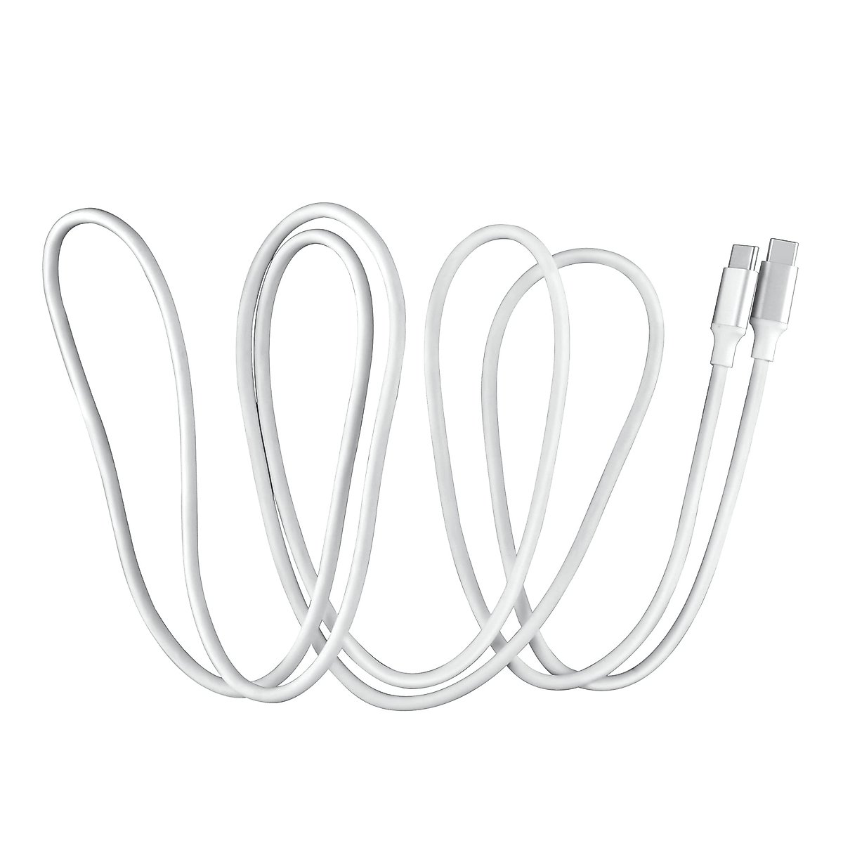 Digipartspower White 5ft 100W USB-C to USB-C Data Sync Power Adapter Charger Cord Cable Compatible with Dell Latitude 12 5290 T17G002 2-in-1 Laptop