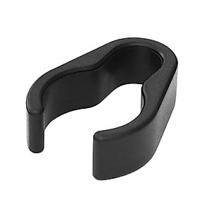 ALEKOR Microphone Stand Cable Clips - Boom Pole Cable Clips Clamp Plastic Mount - Multiple Sizes with Cable Ties (32 PCS)