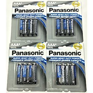 Panasonic 16PC AAA Batteries Super Heavy Duty Power Carbon Zinc Triple A Battery 1.5V