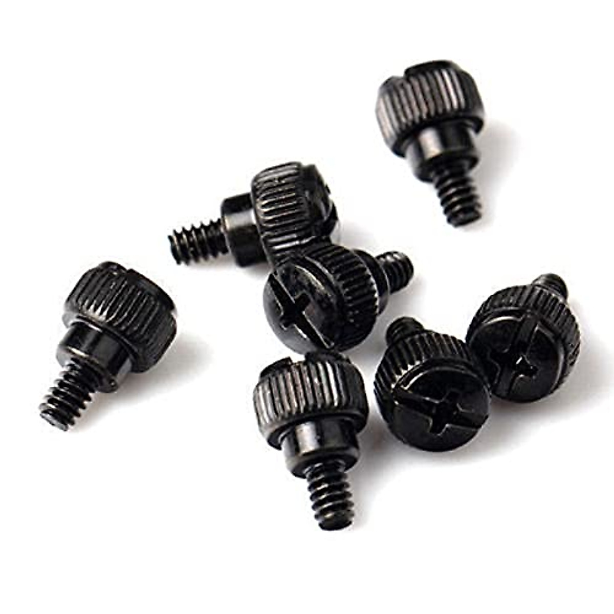 50pcs Black/Sliver Desktop Computer Case Thumb Thumbscrews Screws 6#-32 * 5 PC Qualified DaJiKan (Color : Silver)
