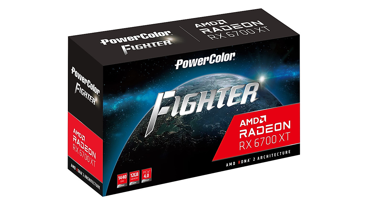 PowerColor Fighter AMD Radeon RX 6700 XT Gaming Graphics Card with 12GB ...