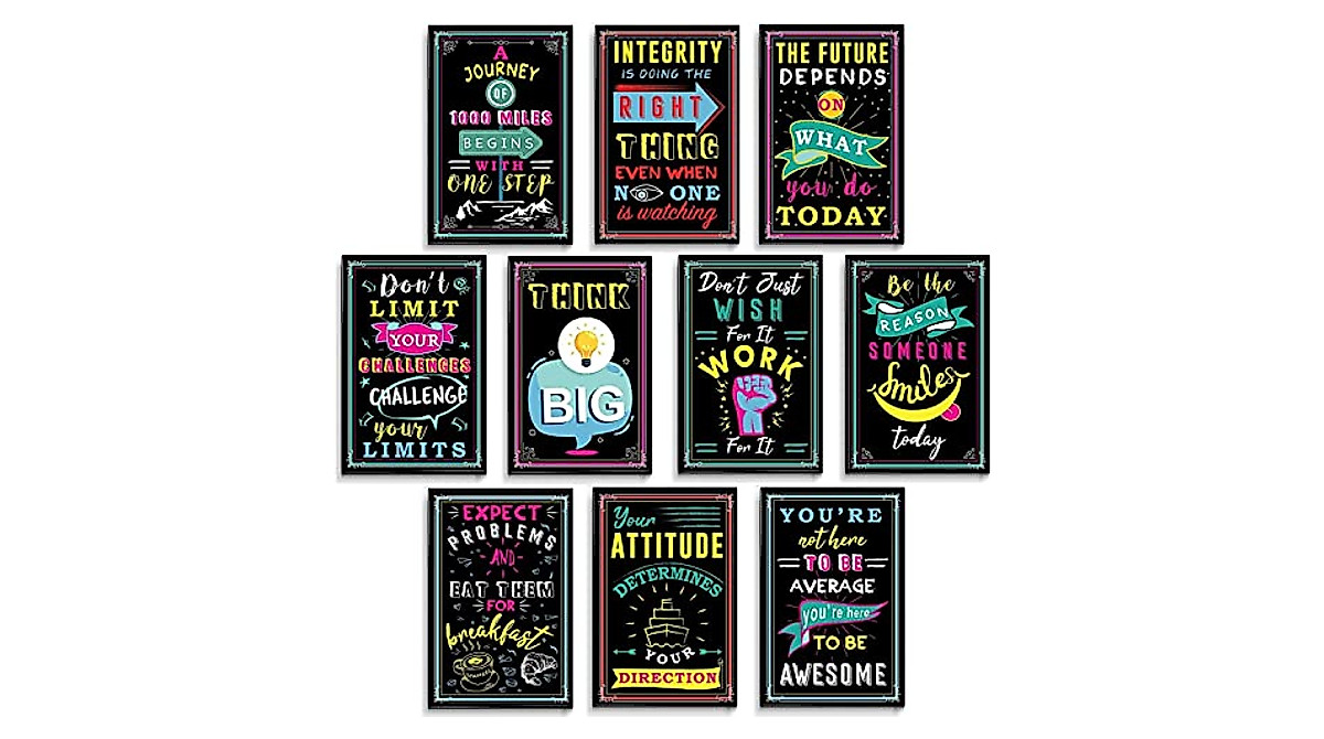 Inspirational Classroom Posters Set for Student Motivation