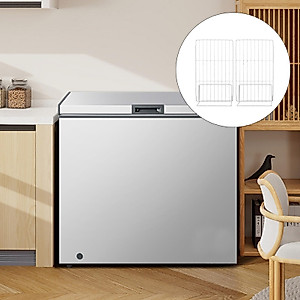 Refrigerator Partition Small Refrigerator Kitchen Refrigerators Refrigerator Divider Freezer Iron Wire Divider Fridge Shelf Cabinet Divider Shelf Dividers White Grid Accessories