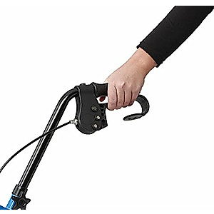 Medline Standard Steel Folding Rollator Adult Walker with 8" Wheels, Supports up to 350 lbs, Light Blue