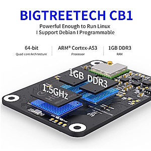 BIGTREETECH CB1 V2.2 + Pi4B Adapter Panel Board Kit, Support with SKR Mini E3 V3.0 Octopus V1.1 Octopus Pro SKR 3 Control Board to Run Klipper VS Raspberry-Pi 4/3B for Voron 3D Printer