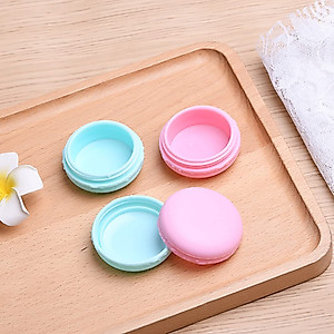 10 Pcs Colorful Plastic Makeup Containers Travel Face Cream Jars Empty Cosmetic Sample Jar Refillable Toiletries Container Cute Lotion Jars for Scrubs