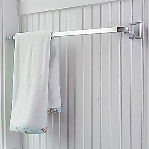 Speakman SA-1307 Rainier Bathroom Square Towel Bar, Polished Chrome