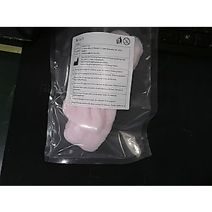 Molain Bowknot Hairband for Women, Coral Fleece Elastic Headband for Washing Face Shower Sports Beauty Skincare (Pink, 1 Count)