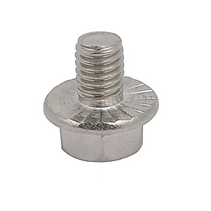 uxcell M6x8mm Thread 304 Stainless Steel Hex Head Serrated Flange Screw Bolt 15pcs
