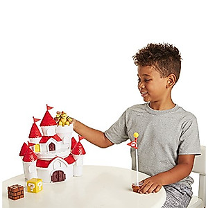 Super Mario Mushroom Kingdom Castle Playset with Exclusive 2.5” Bowser Figure