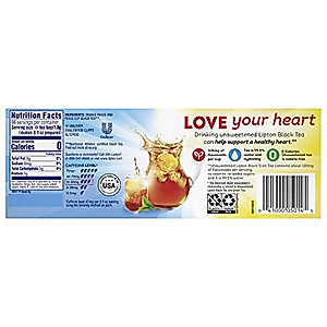 Lipton Unsweetened Iced Tea Bags, Family Size, 24 Count (Pack of 6)