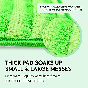 Reusable Floor Mop Pads - 8 Pack Swiffer Wet Jet Compatible Refills - Machine Washable, 12-inch Microfiber Mop Swiffer Wet Pads - Eco-Friendly Household Cleaning Supplies