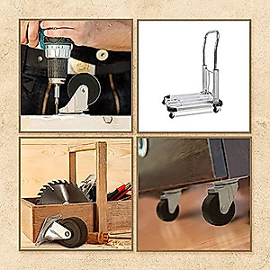 24 Pack 2" Swivel Caster Wheels Hard Rubber Base with Top Plate & Bearing