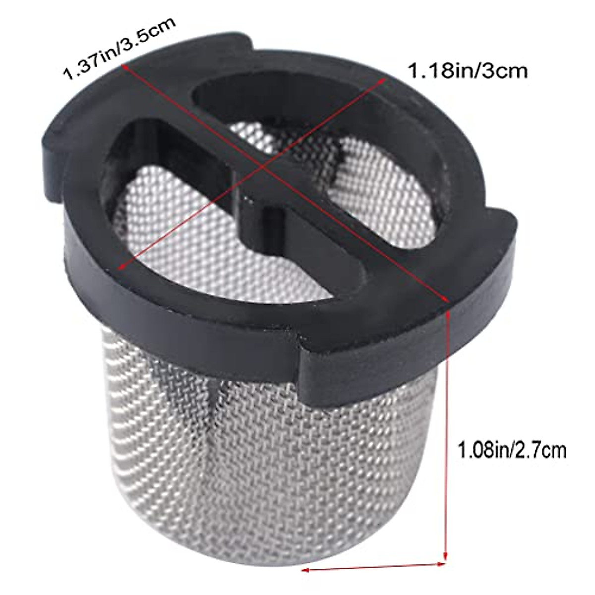 ATIE 6-504-00 Universal Wall Fitting and Quick Disconnect Filter Screen for Zodiac Polaris 280 380 360 180 165 65 Pool Cleaner 9-100-9001/9-100-3008 UWF Connector Assembly (2 Pack)