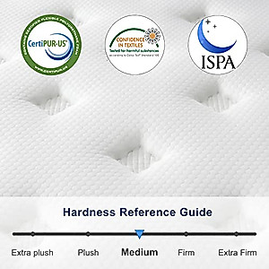 Molblly Full Mattress, 10 Inch Hybrid Mattress with Gel Memory Foam,Motion Isolation Individually Wrapped Pocket Coils Mattress,Pressure Relief,Back Pain Relief& Cooling Full Bed, Full Size Mattress