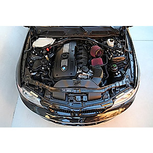 BMS Dual Cone Performance Intake compatible with N54 BMW 135 335 535 Z4 (RED FILTERS)
