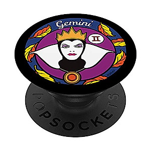 Disney Villains The Evil Queen Gemini Zodiac PopSockets Grip and Stand for Phones and Tablets
