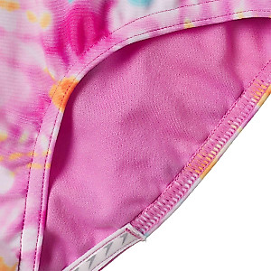 Speedo Girls Thin Strap One Piece Swimsuit (as1, Alpha, l, Regular, Watercolor Pink)