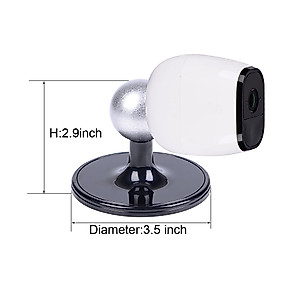 Haoyou Table Ceiling Mounts Compatible with Magnetic Arlo/Arlo Pro/Arlo Pro 2 Camera (2 Pack Black)