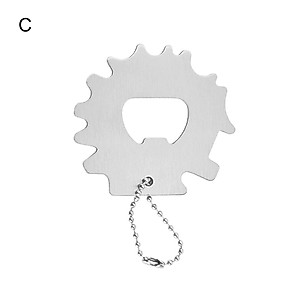 NA BBQ Grill Scraper Multifunctional Non-Slip Handle Portable Barbecue Cleaning Grill Scraper for Camping C