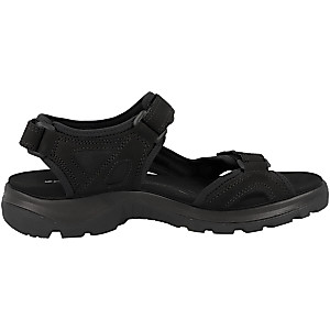 ECCO Women's Yucatan Plus Sport Sandal, Black Nubuck, 7-7. 5