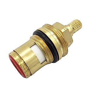 Ceramic Cartridge Assembly Compatible with T&S Brass Faucets, Temperature 40F-140F, Pressure 20PSI-125PSI, Hot Ceramic Cartridge faucet parts Replace 013787-45