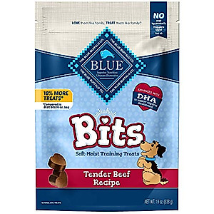Blue Buffalo BLUE Bits Natural Soft-Moist Training Dog Treats, Beef Recipe 19-oz Bag