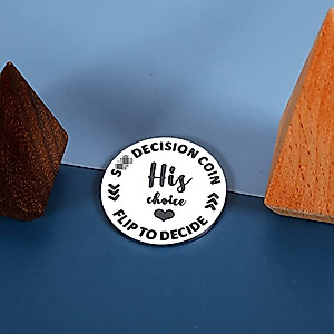 Funny Gifts for Women Men Valentines Day Gifts for Him Her Boyfriend Girlfriend Decision Coin Gifts for Husband Wife Bridal Bride Couples Gifts Wedding Gifts Engagement Birthday Anniversary Gag Gifts