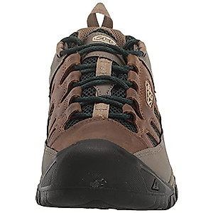 KEEN Women's Targhee Vent Low Height Breathable Hiking Shoes, Timberwolf/Sea Moss, 6.5
