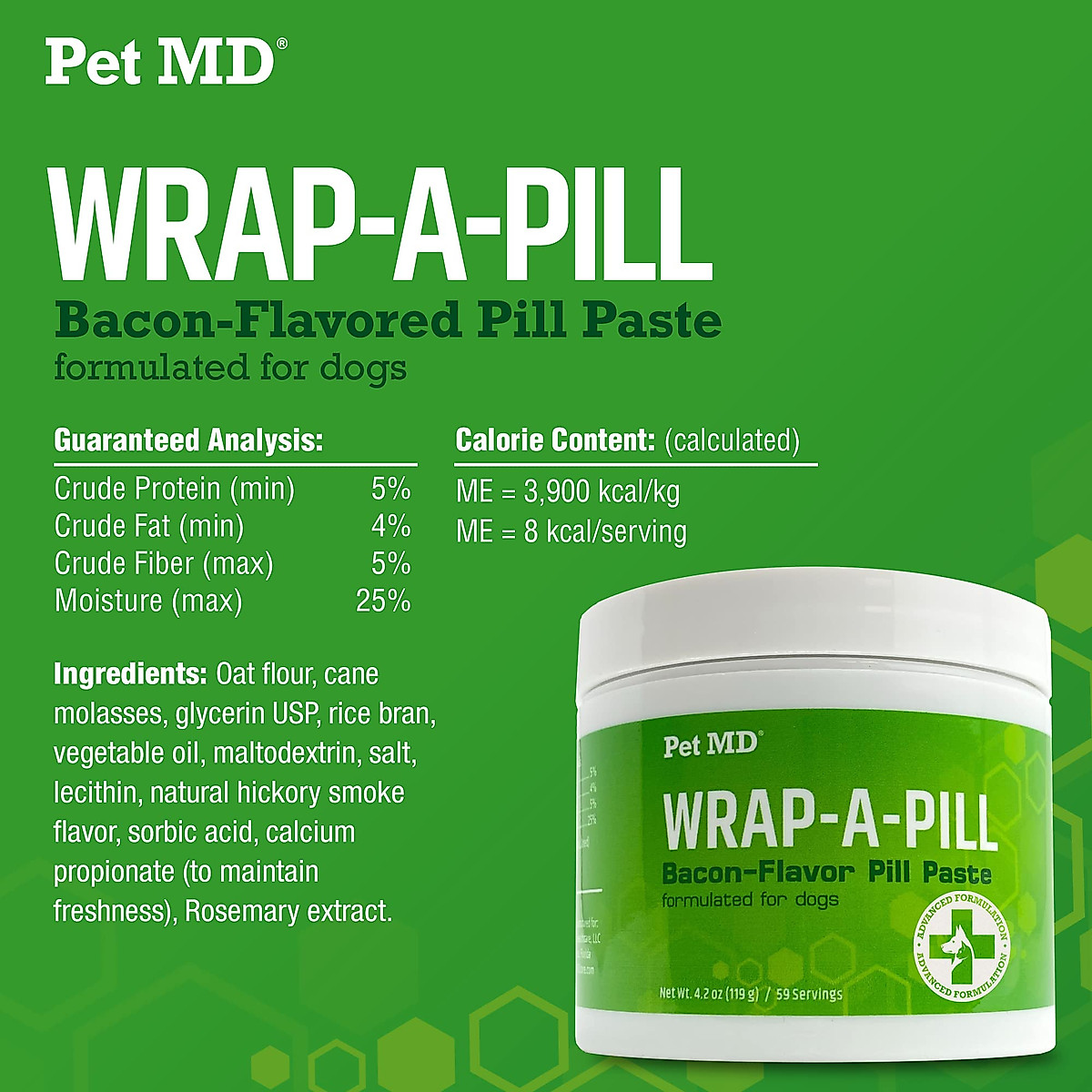 Pet MD Biotic Probiotic Powder & Wrap A Pill Bacon Flavor Pill Paste