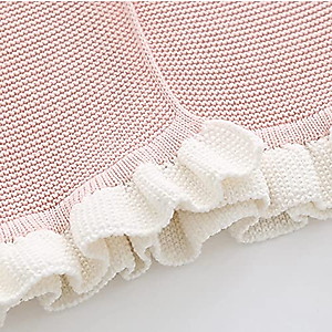 Lamgool Toddler Girls Cardigan Sweater Cable Knit Cotton Outwear Coat for Fall Winter 2-3T A-Pink