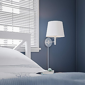 Kenroy Home 21011BS Sheppard Wall Swing Arms, Medium, Brushed Steel