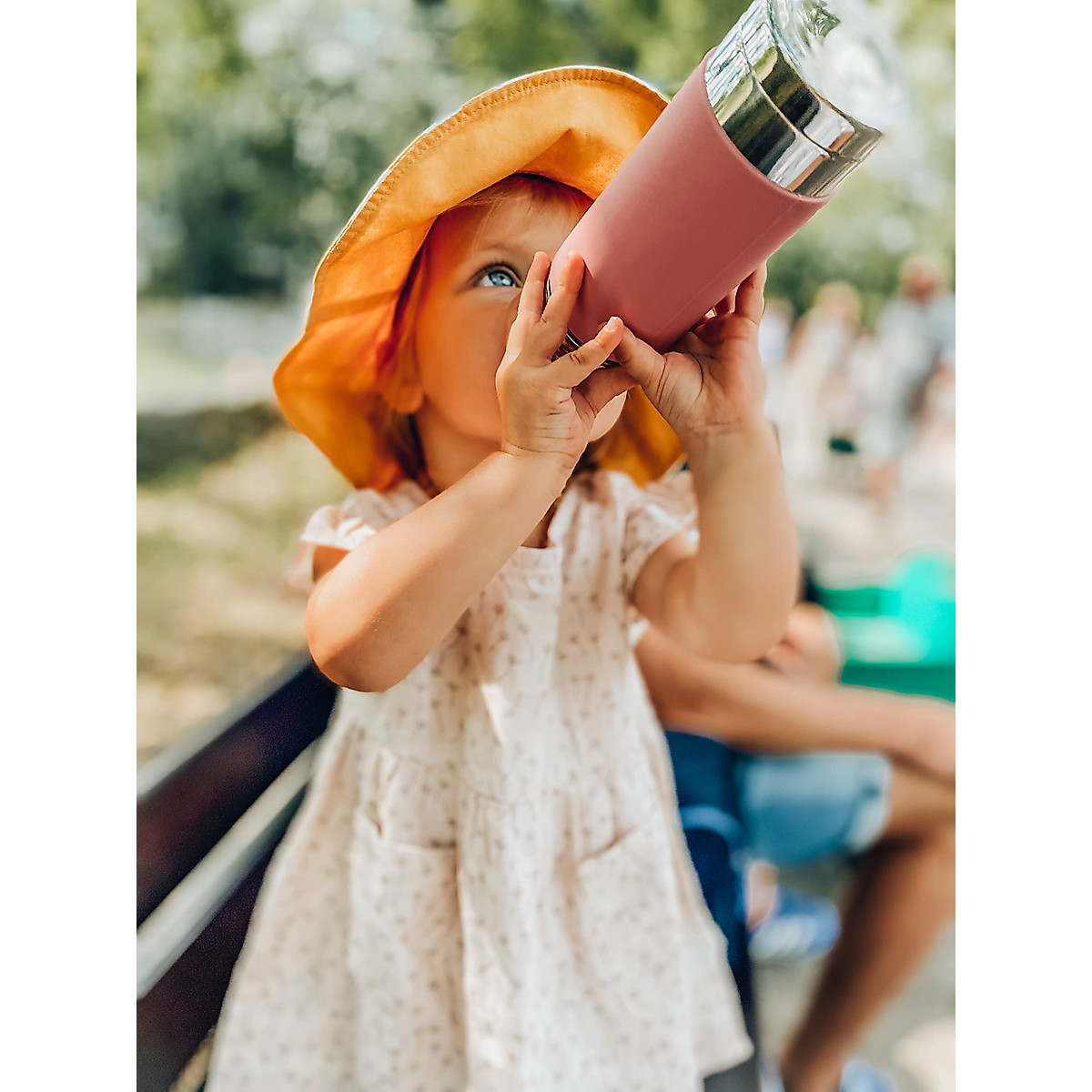 Pura Kiki 9oz/260ml Stainless Steel Insulated Sippy Bottle w/Sleeve, Plastic-Free, MadeSafe Certified, Medical-Grade Silicone Sipper Spout Fast Flow Rate for Kids, Toddlers, Babies & Infant – Aqua