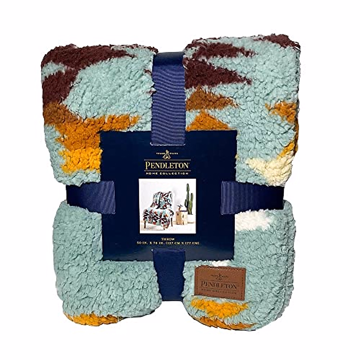 Pendleton Home Collection: Sherpa Throw 50" x 70" Grand Canyon