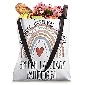Speech Language Pathologist Everyone Deserves A Voice SLP Tote Bag
