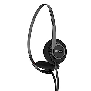 Koss KPH40 Utility On-Ear Headphones Plus Utility Cord USB- Cable Bundle