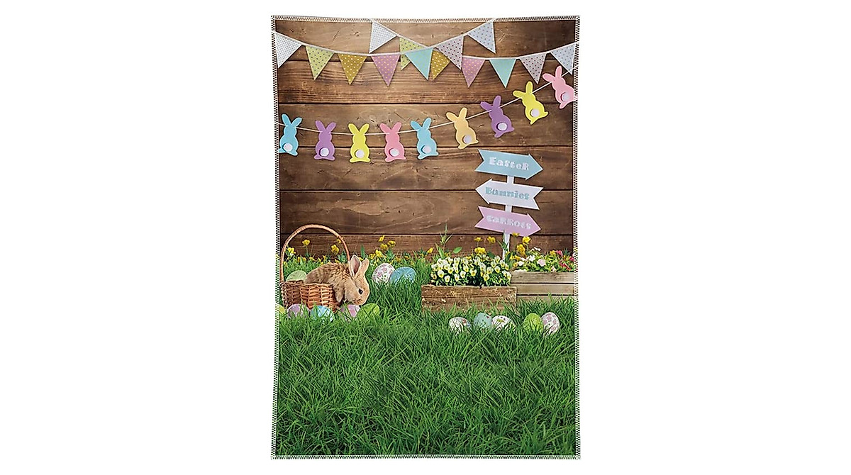 Spring Easter Photography Backdrop - Durable 5x7ft Fabric for Photos