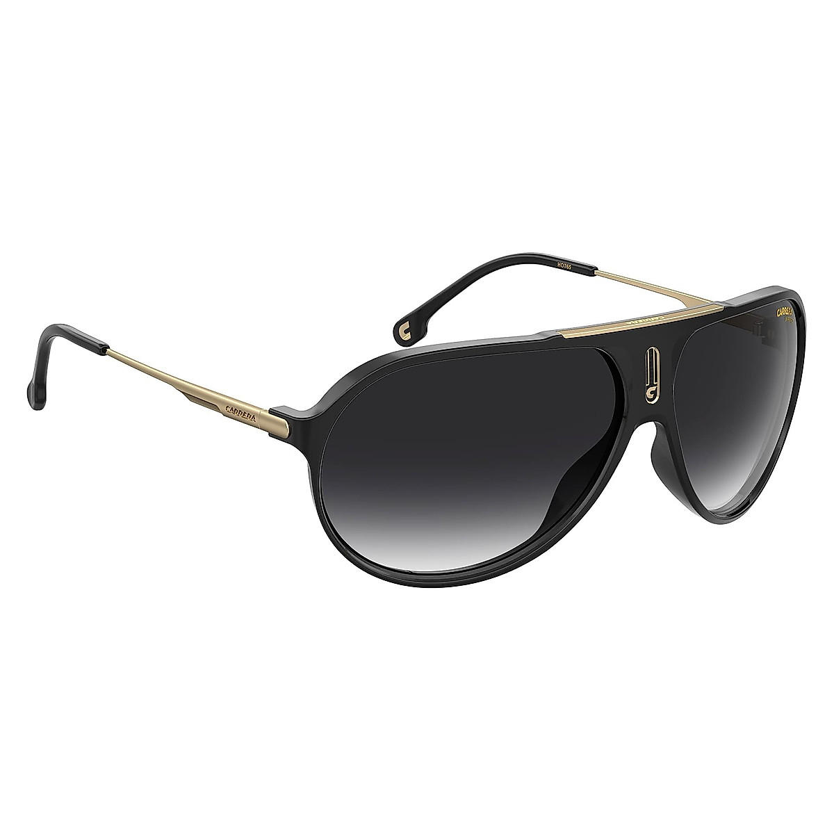 Carrera Women's Hot65 Pilot Sunglasses, Black/Gray Shaded, 63mm, 11mm